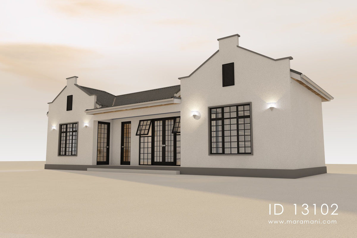 Cape-Dutch style simple office building - House Design by Maramani