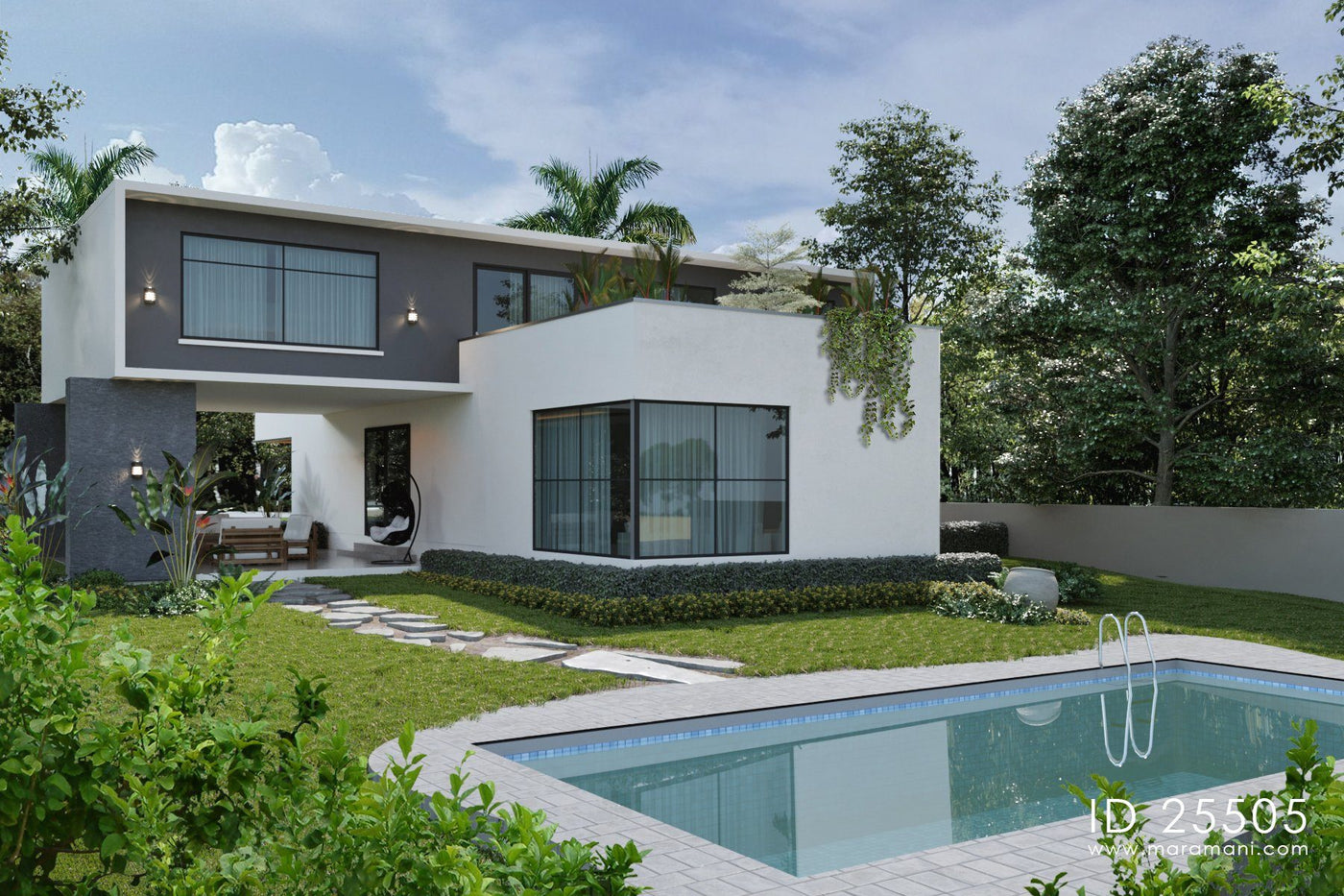 Cross house ID 25505 - House Plans by Maramani