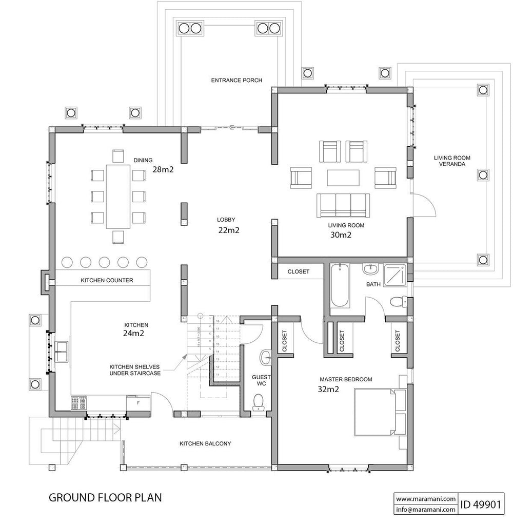 9 Bedroom House Design - ID 49901 - House Designs by Maramani