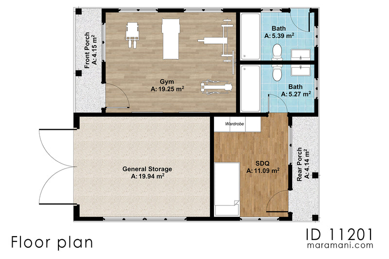 Multipurpose Annex Building - ID 11201 - House Plan by Maramani.com