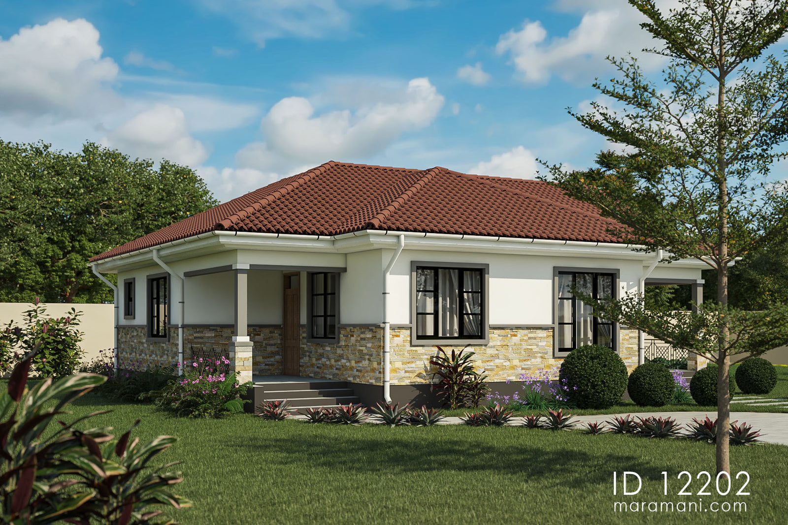 Small Two Bedroom House - ID 12202 - Floor Plans by Maramani