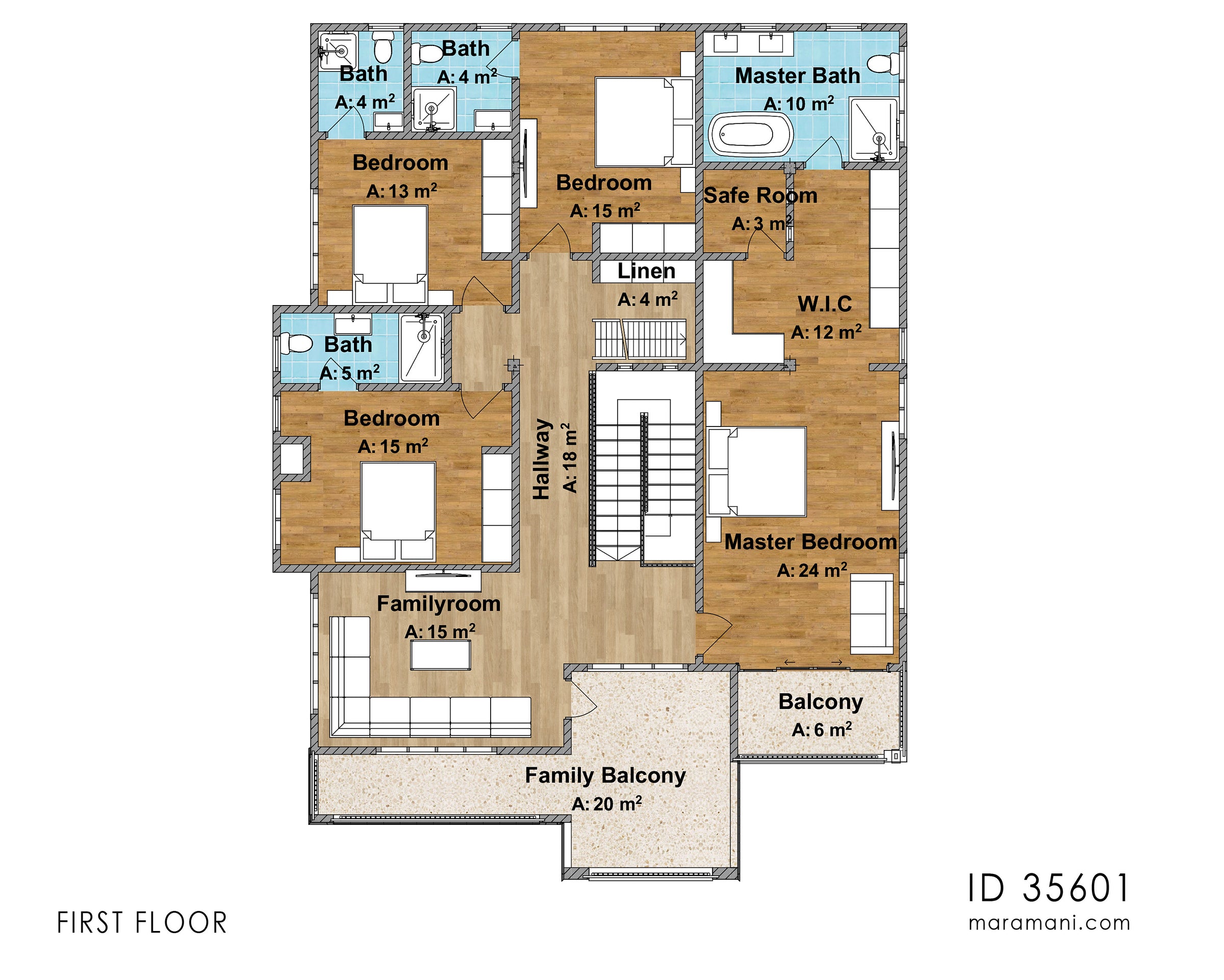 5 Bedroom house - ID 35601