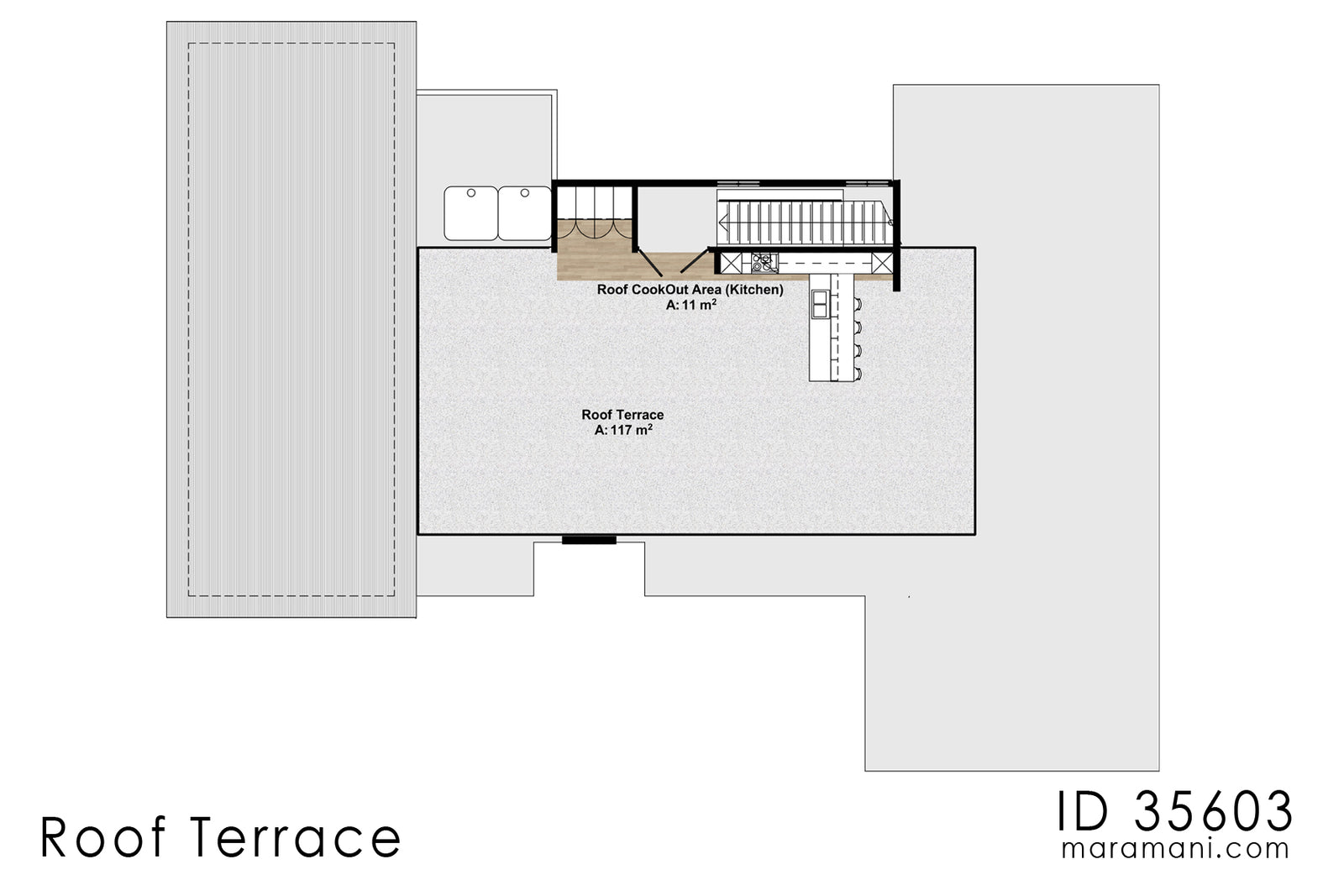 Contemporary 5 bedroom house design - ID 35603 - Plan by Maramani.com