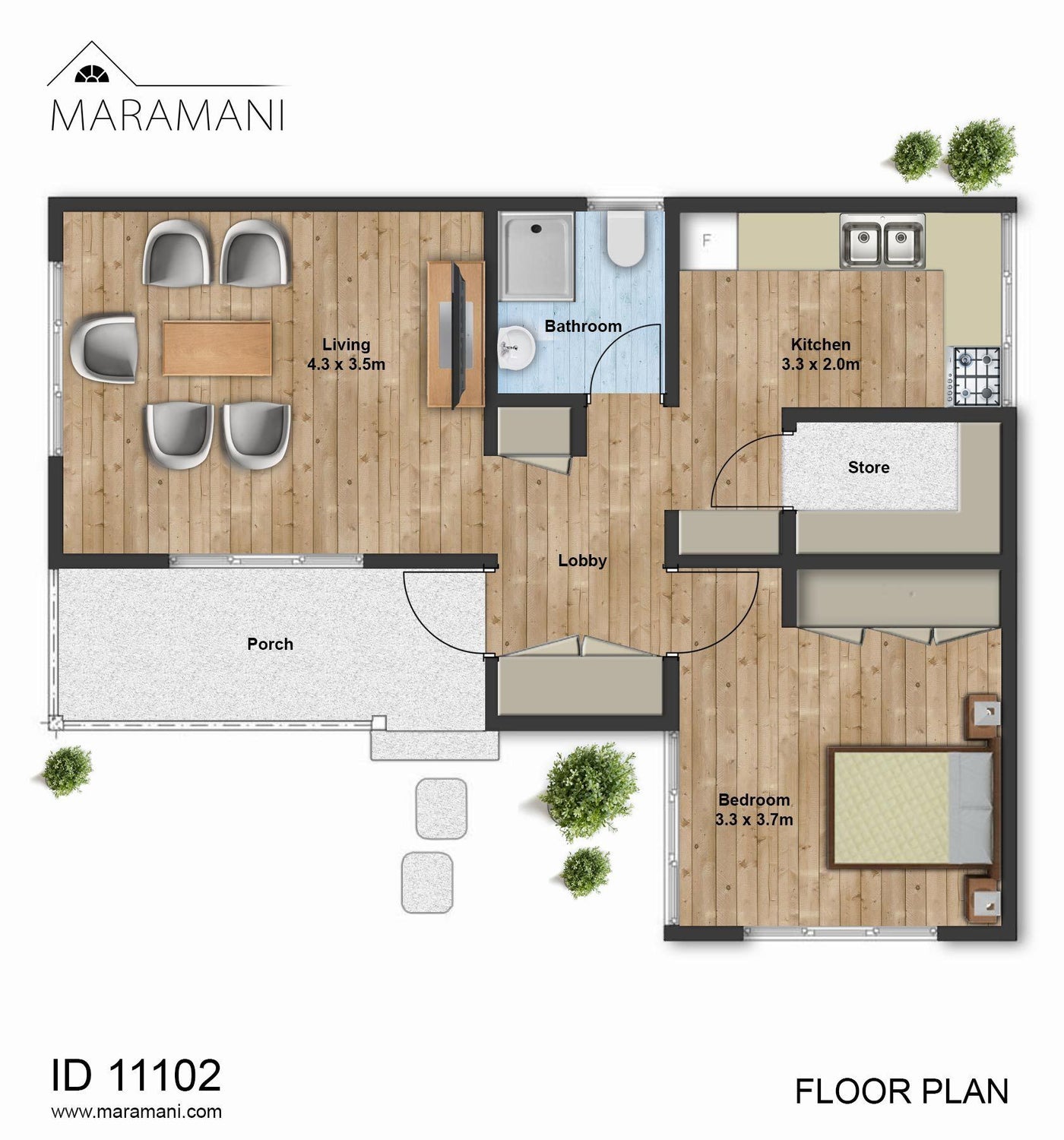 Tiny house design - ID 11102 - House Designs by Maramani