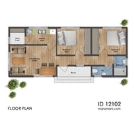 Small 2 Bedroom House Plan - ID 12102 - House Plans by Maramani