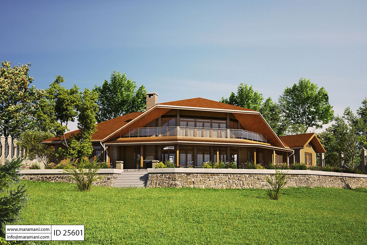 5 Bedroom Luxury Rustic House Plans