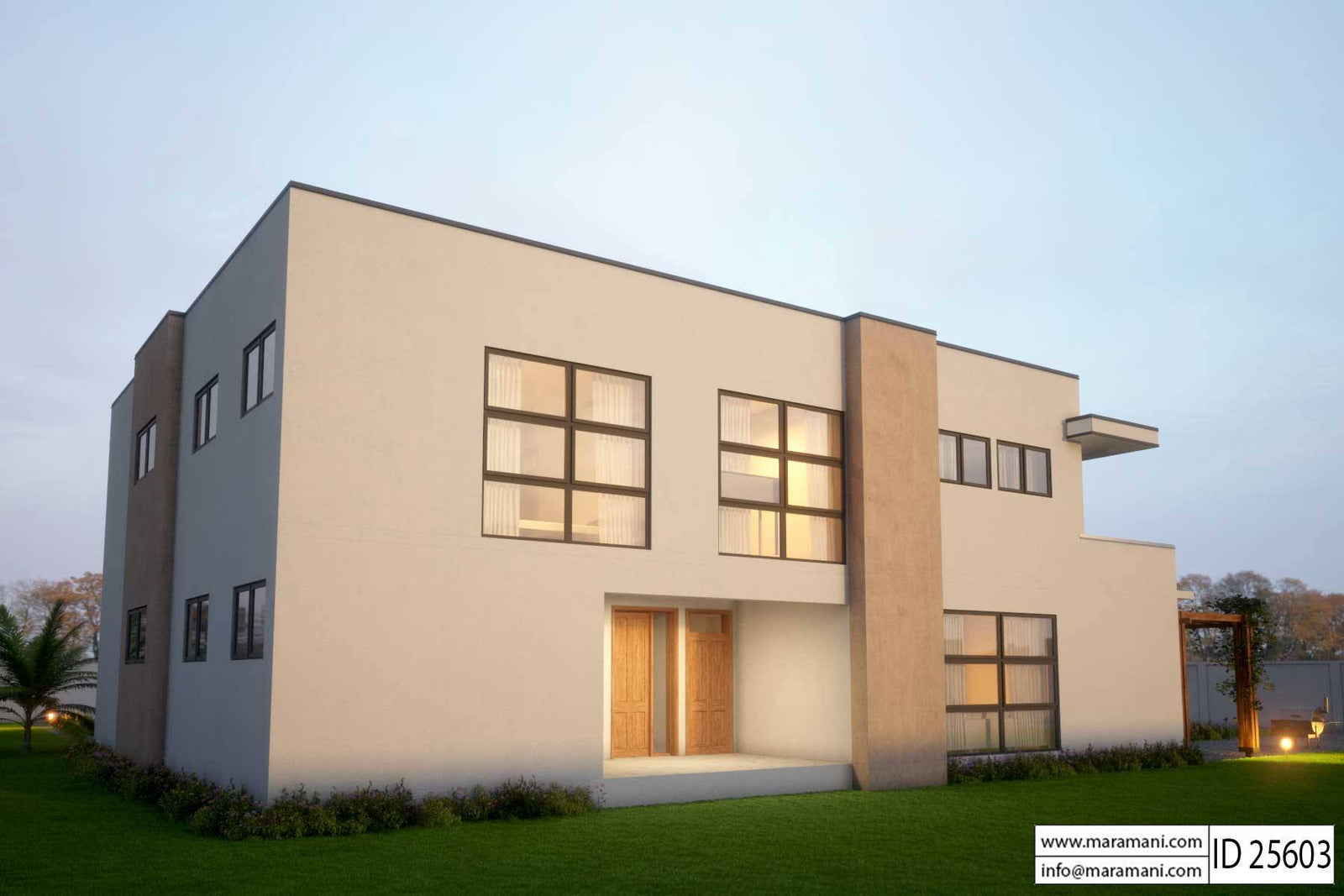 Modern 5 Bedroom House Design - ID 25603 - Floor Plans by Maramani