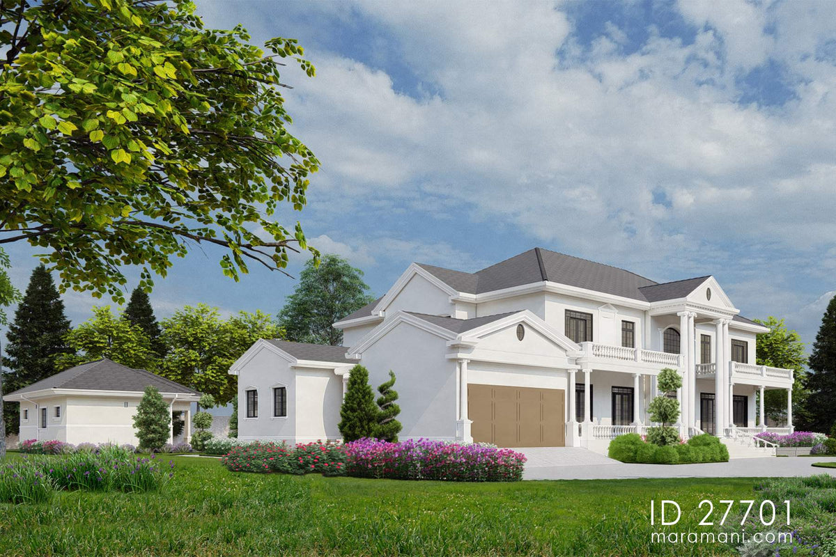 Modern 7 bedroom classical house - ID 27701 House design by Maramani