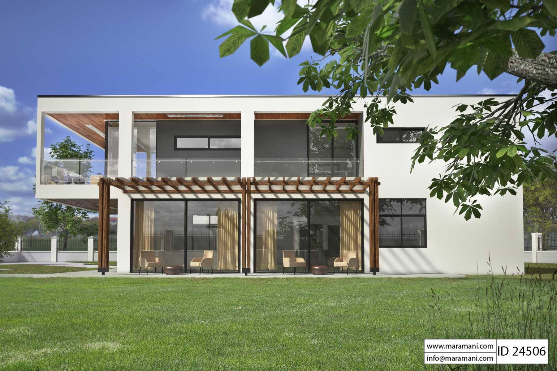 Modern Glass House Design - ID 24506 - House Plans by Maramani