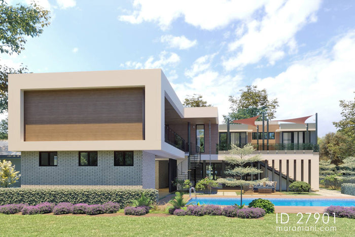 Modern Luxurious 7 bedroom House - ID 27901 House Plans by Maramani