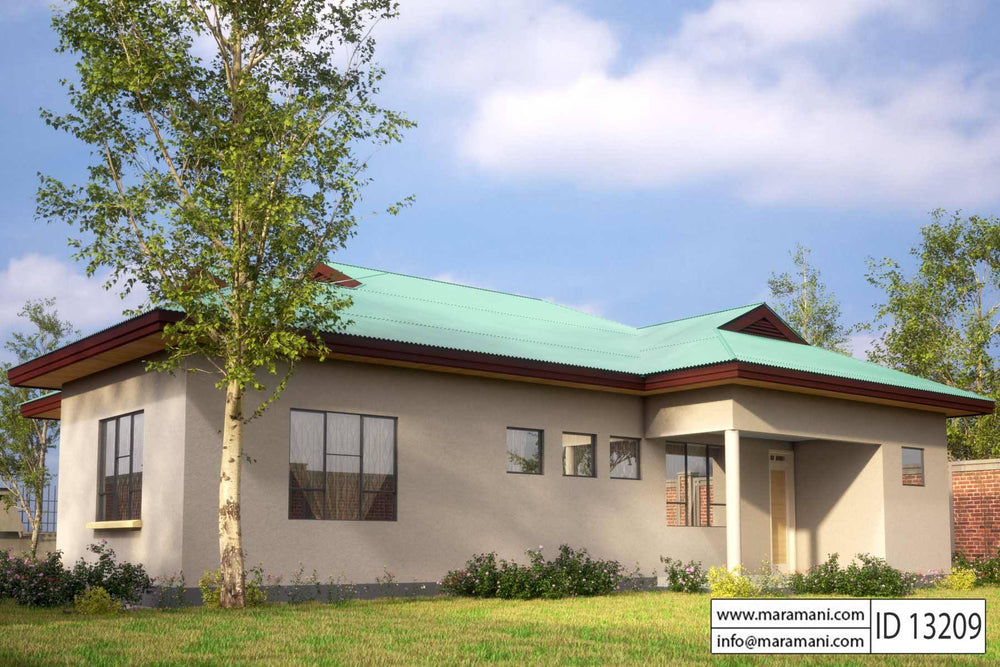 Modern Small House Design - ID13209 - House Plans by Maramani