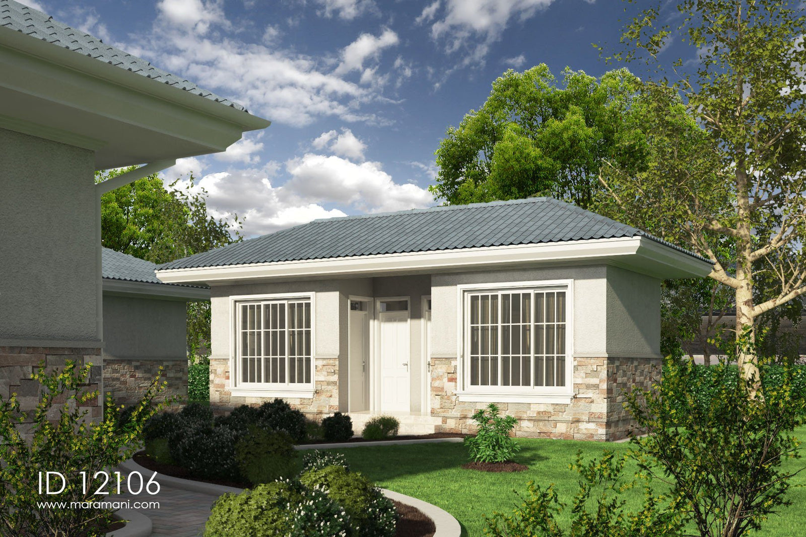 Servant quarters or staff quarters - ID 12106 - House plan by Maramani