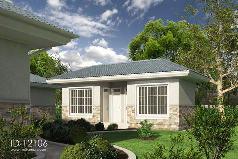 Servant quarters or staff quarters - ID 12106 - House plan by Maramani