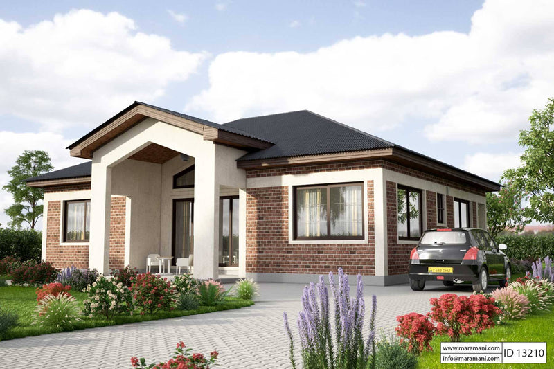 Simple House Design - ID 13210 - House Plans by Maramani
