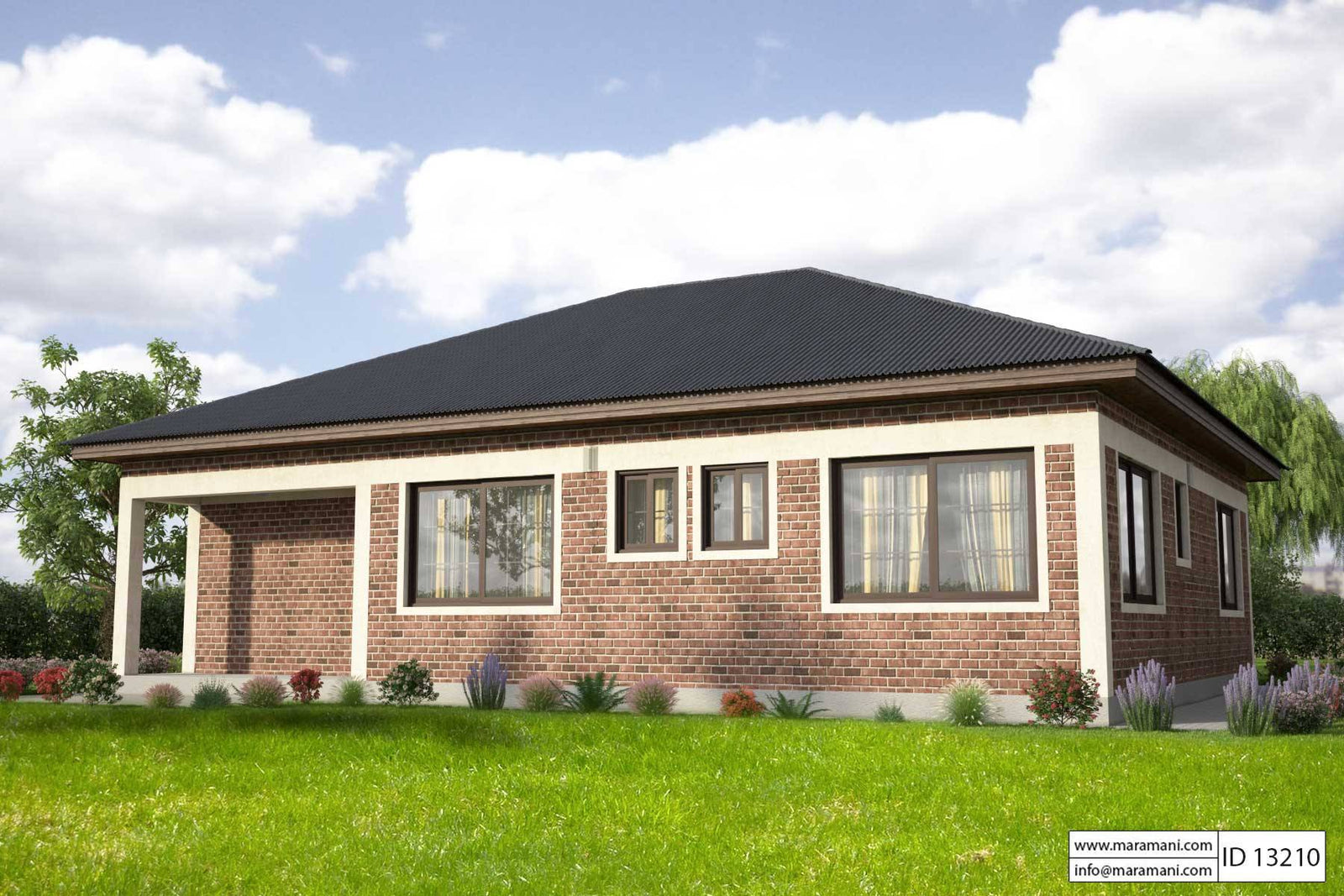 Simple House Design - ID 13210 - House Plans by Maramani