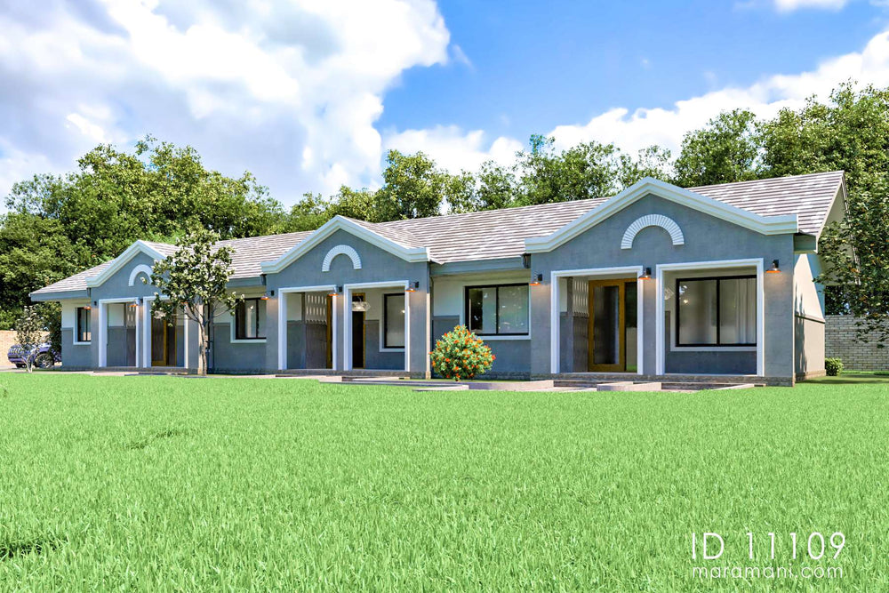 Simple One Bedroom house - ID 11109 - Plans by Maramani.com