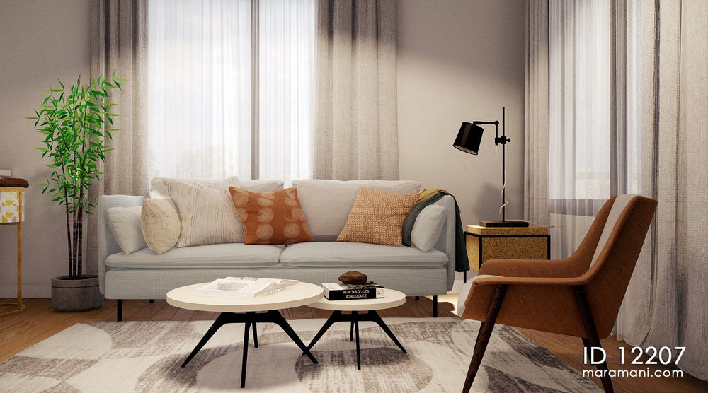 Two bedrooms house plan - ID 12207 - House Designs by Maramani