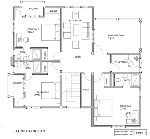 9 Bedroom House Design - ID 49901 - House Designs by Maramani